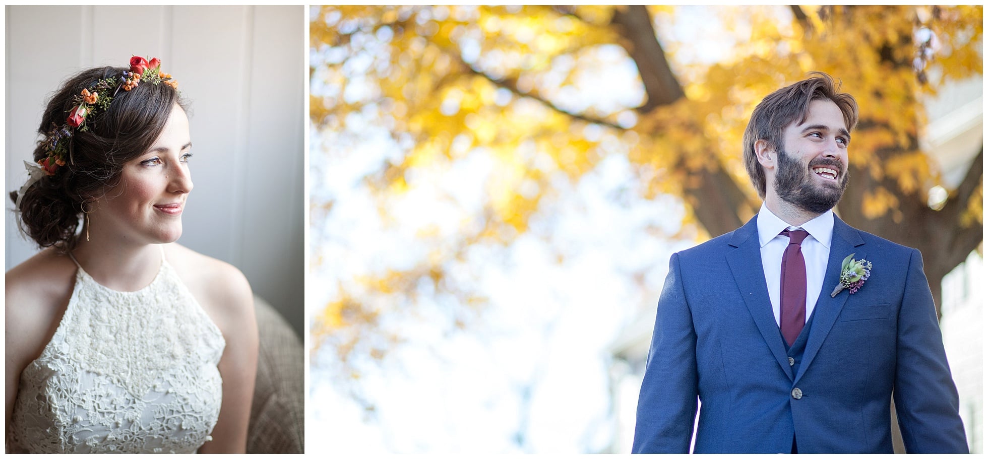 Chauncey Center wedding photos | rustic romantic fall wedding