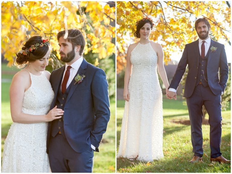 Chauncey Center wedding photos | rustic romantic fall wedding