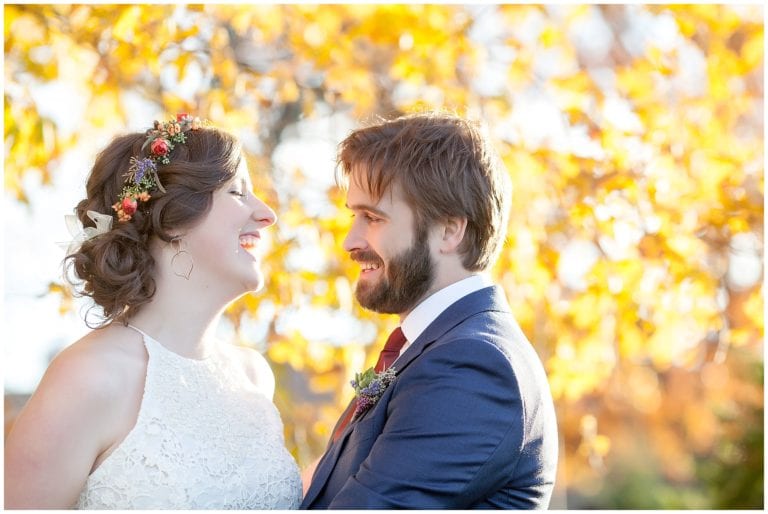 Chauncey Center wedding photos | rustic romantic fall wedding